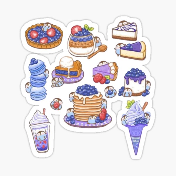 "Blueberry cupcakes muffin " Sticker for Sale by SpecArt | Redbubble