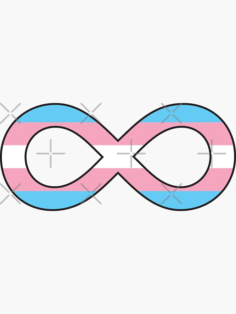 "Infinity - Trans" Sticker for Sale by LovetannCreate | Redbubble