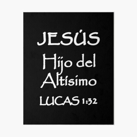 Lámina rígida «Lucas 1:32 Jesús Hijo del Altísimo Versículo de la ...