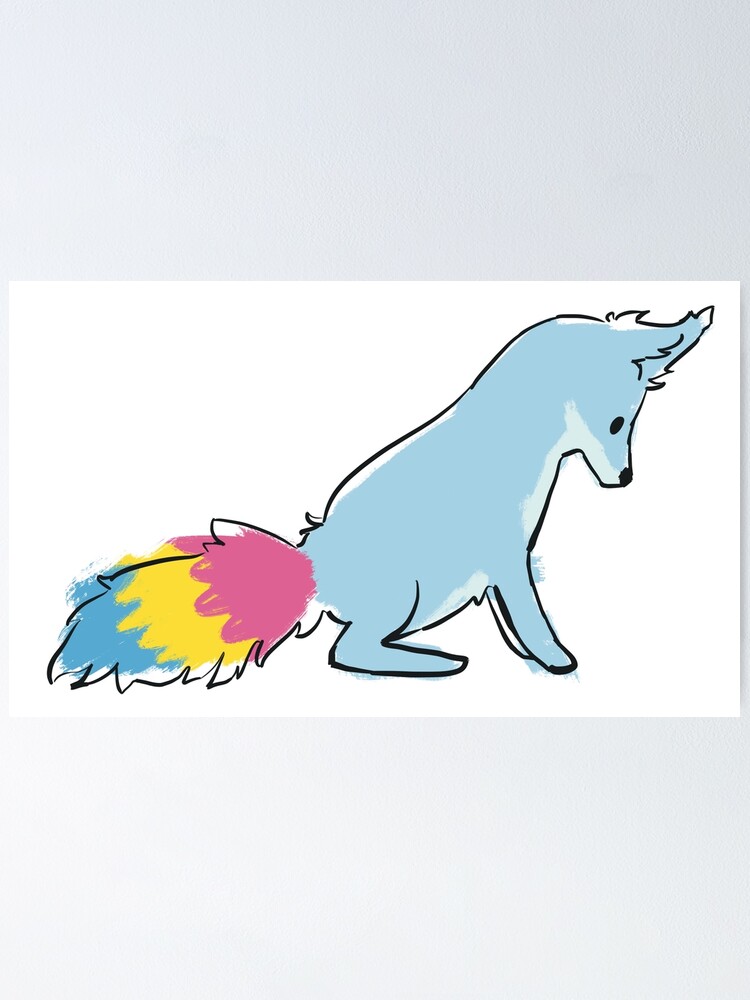 "pan fox | subtle pride flag" Poster for Sale by sunfloras | Redbubble