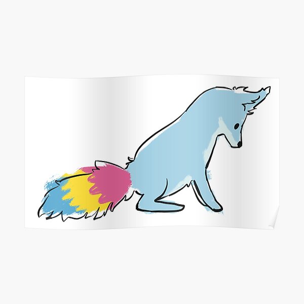 "pan fox | subtle pride flag" Poster for Sale by sunfloras | Redbubble