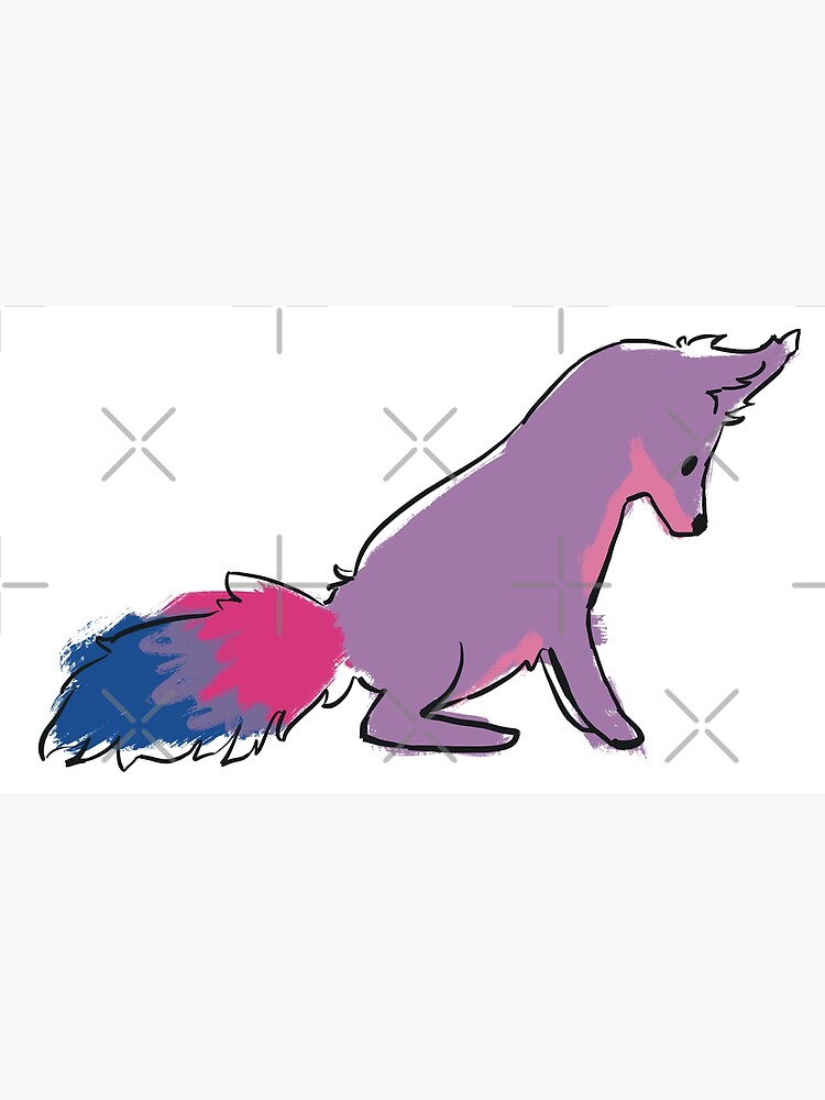 "bi fox | subtle pride flag" Poster for Sale by sunfloras | Redbubble