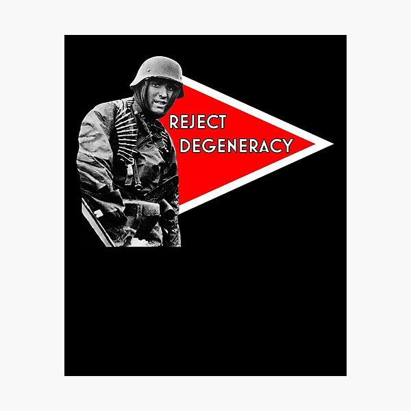 "Reject Degeneracy Soldier" Photographic Print for Sale by maceymswaud ...