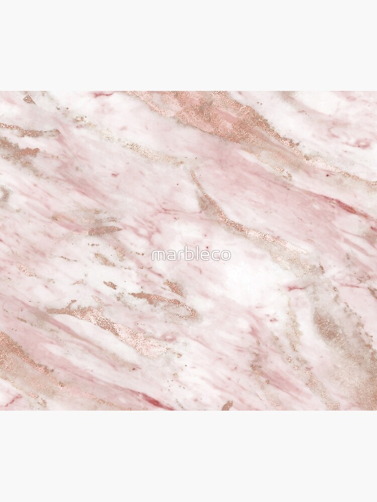 "Pink marble - rose gold accents" Tapestry for Sale by marbleco | Redbubble