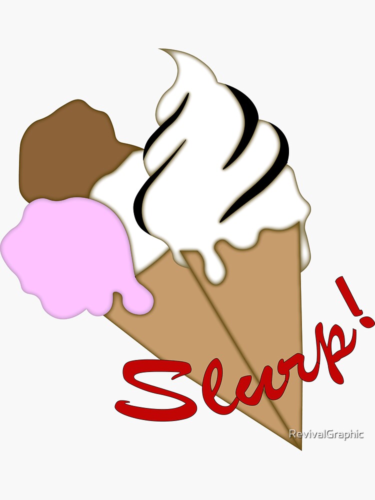 "Slurp!" Sticker for Sale by RevivalGraphic | Redbubble