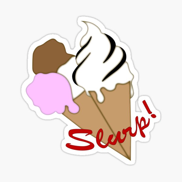 "Slurp!" Sticker for Sale by RevivalGraphic | Redbubble