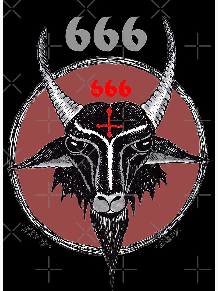 "SIXSIXSIX 666 - Art By Kev G" Poster for Sale by ArtByKevG | Redbubble