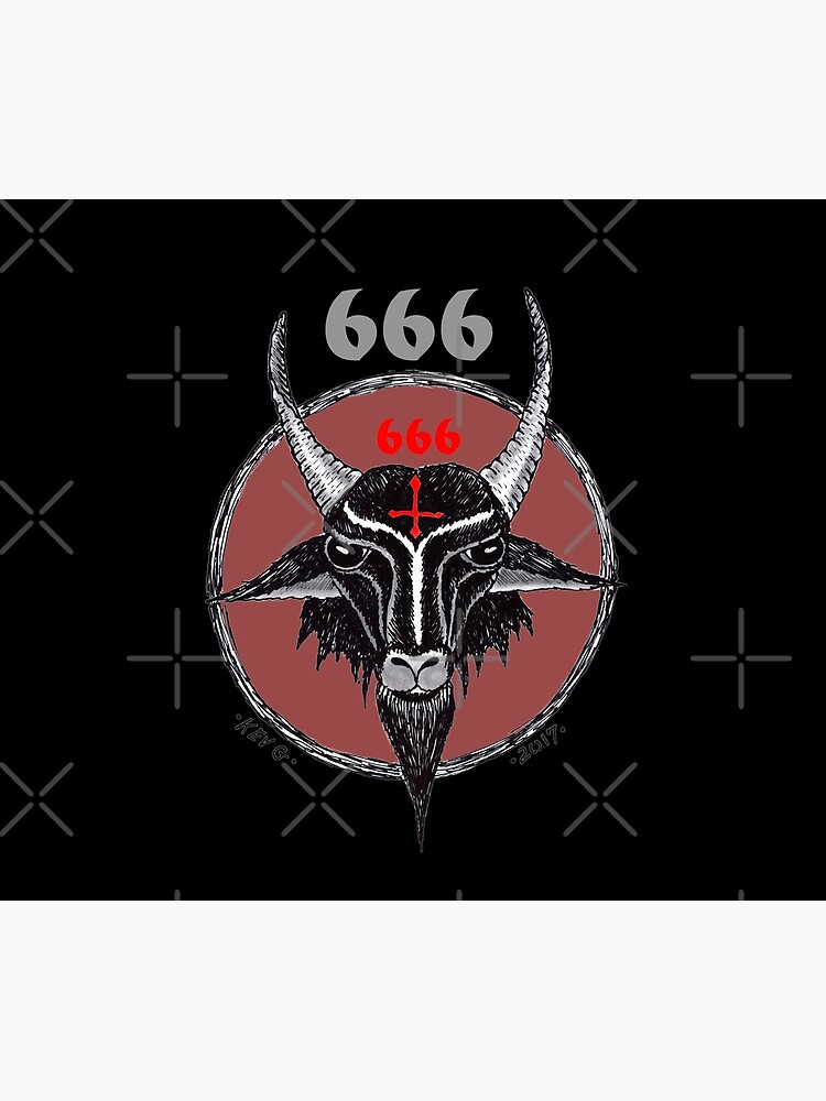 "SIXSIXSIX 666 - Art By Kev G" Tapestry for Sale by ArtByKevG | Redbubble