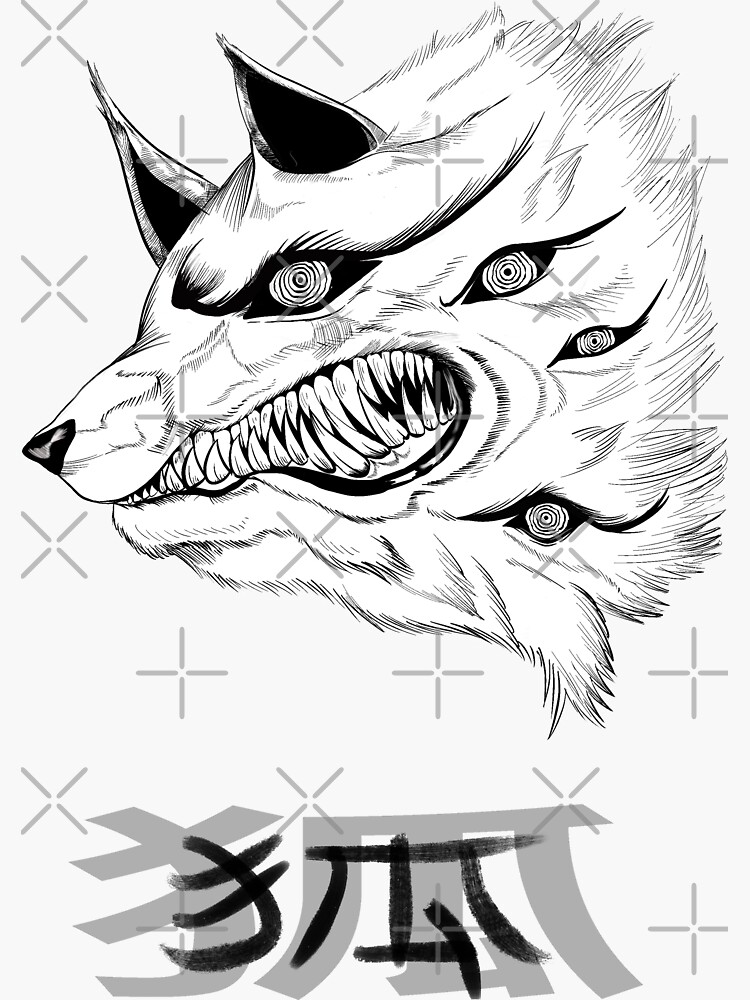 "Fox Devil - CSM" Sticker for Sale by Kedesart | Redbubble