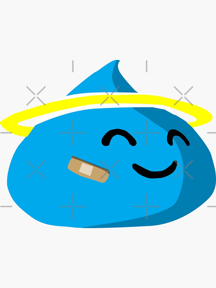 "Holy Blue Slime" Sticker for Sale by jimsedric | Redbubble