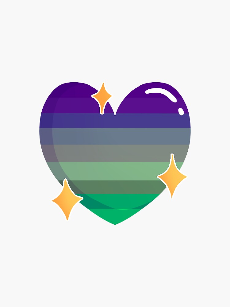 "Aroaceflux pride herz" Sticker for Sale by atakji | Redbubble