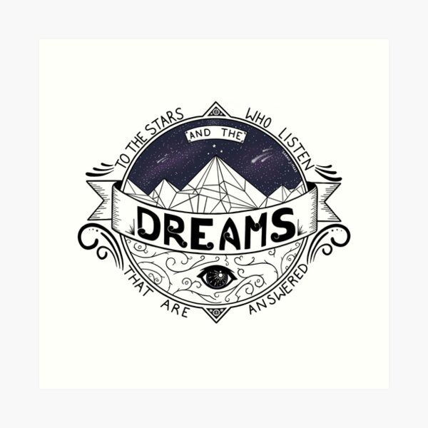 "ACOMAF Inspired" Art Print for Sale by FictionTea | Redbubble