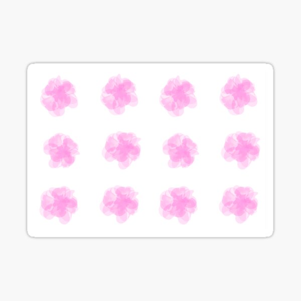 "Simple Pink Watercolor Flowers" Sticker for Sale by sugar-snaps ...