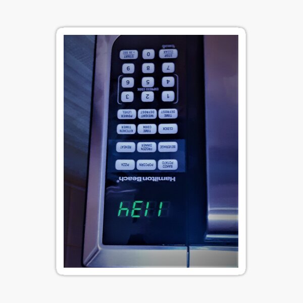 hEll..." Sticker for Sale by Wolfripper13 | Redbubble