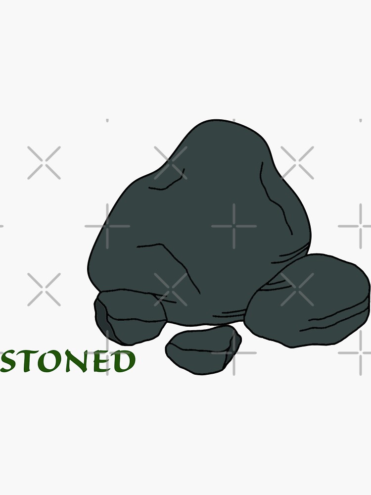 "Stoned" Sticker for Sale by OutlandishStash | Redbubble