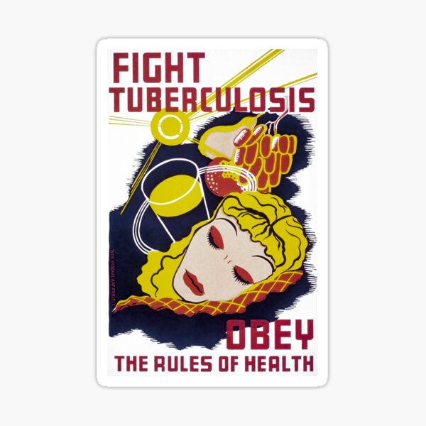 "Digitally Restored Vintage Public Health Poster to fight Tuberculosis ...