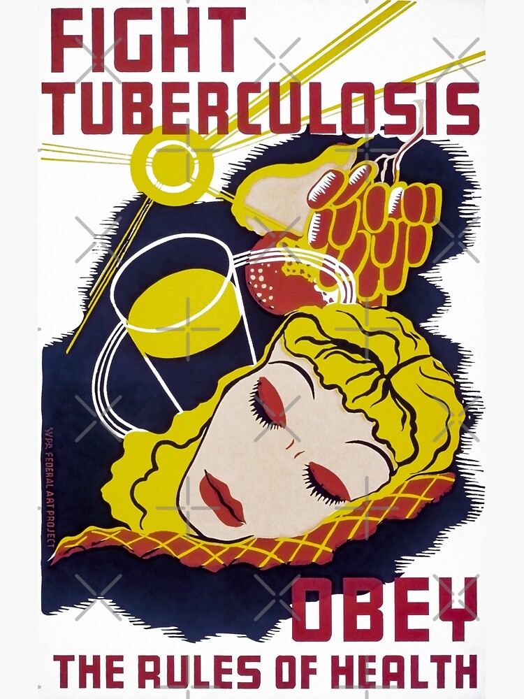 "Digitally Restored Vintage Public Health Poster to fight Tuberculosis ...