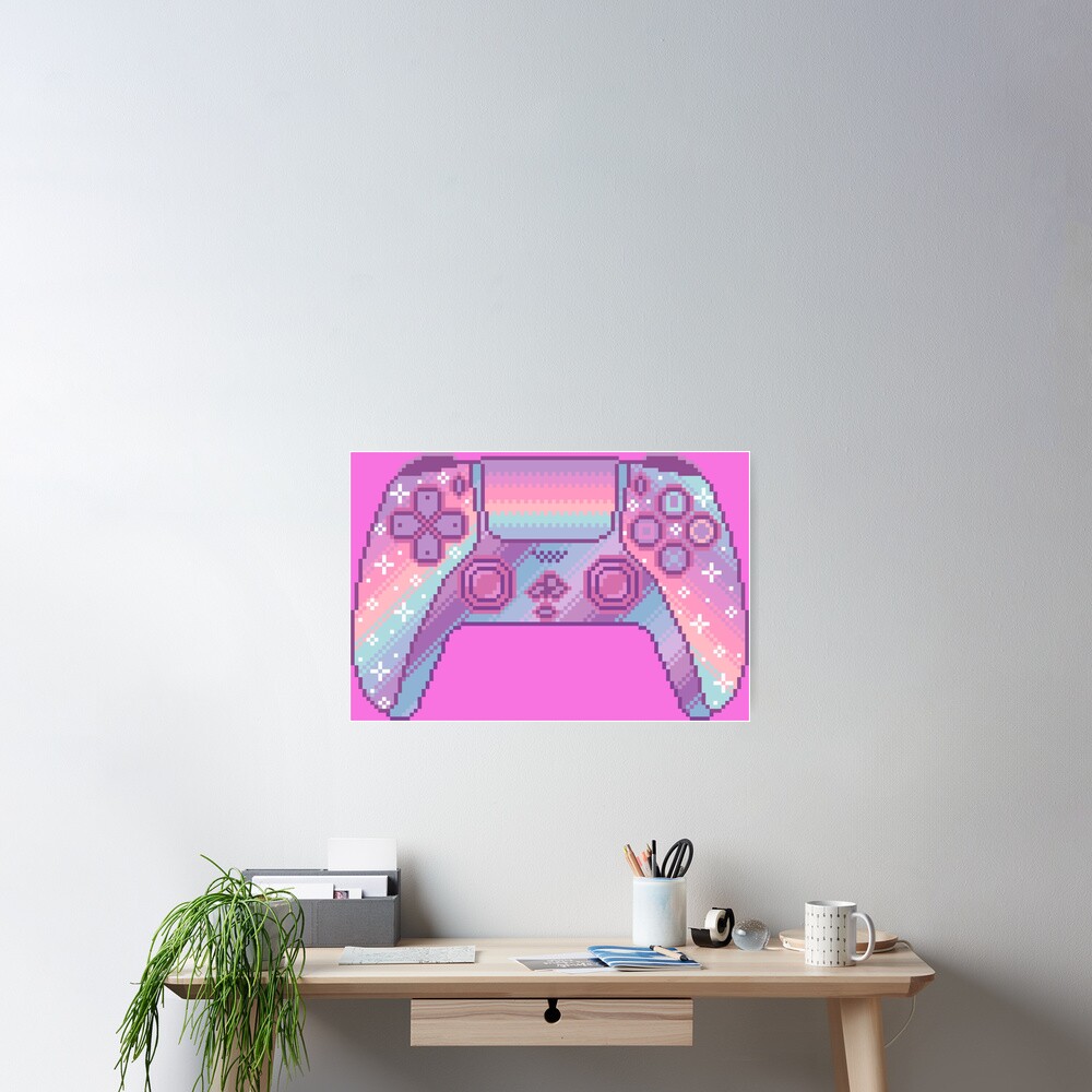 "Playstation 5 Controller Pixel Art" Poster for Sale by AlleenasPixels ...