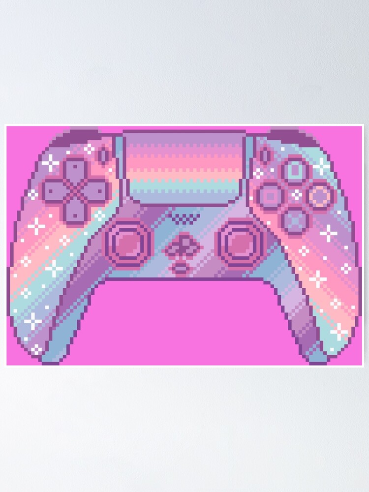 "Playstation 5 Controller Pixel Art" Poster for Sale by AlleenasPixels ...
