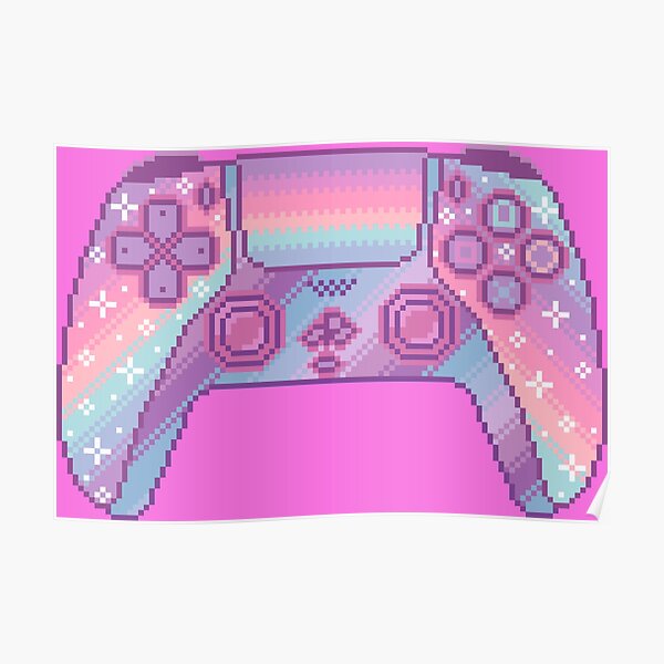 "Playstation 5 Controller Pixel Art" Poster for Sale by AlleenasPixels ...