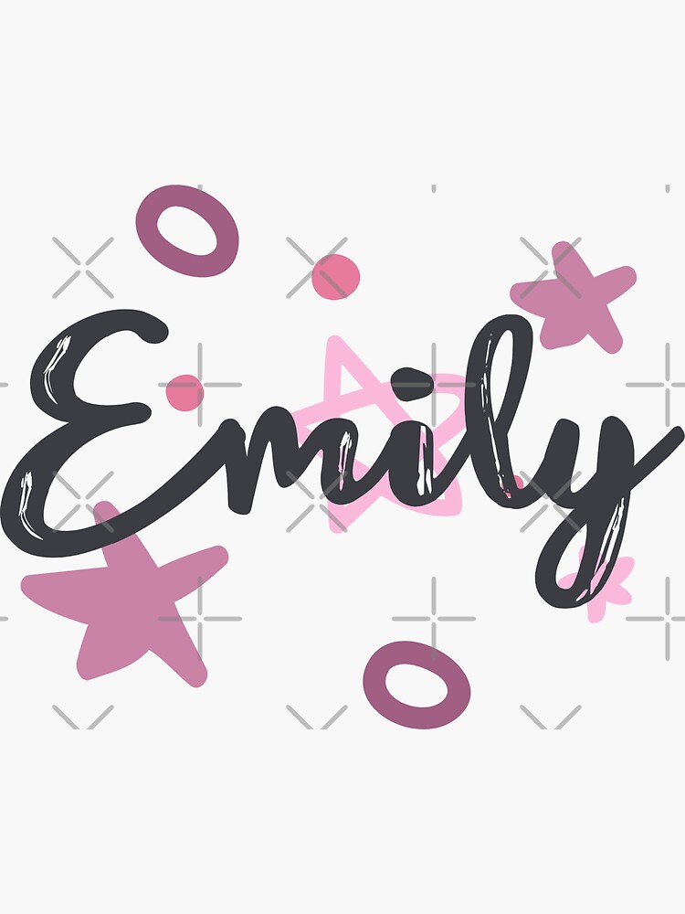 "Emily" Sticker for Sale by MD750 | Redbubble