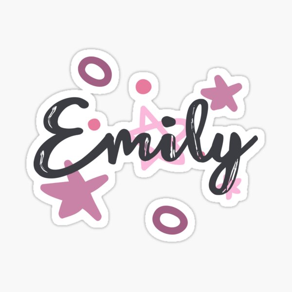"Emily" Sticker for Sale by MD750 | Redbubble