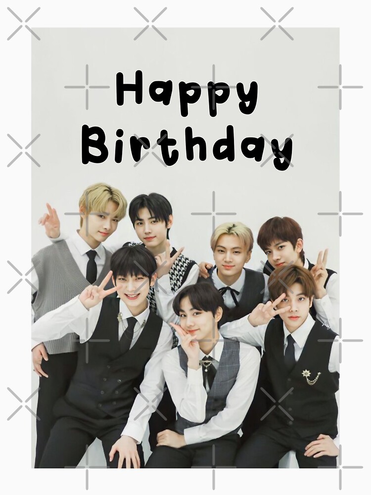 "enhypen birthday card 4" T-shirt for Sale by marisaurban | Redbubble ...