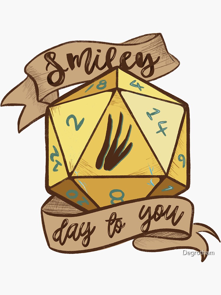 "Smiley day to ya" Sticker for Sale by Degrotham | Redbubble
