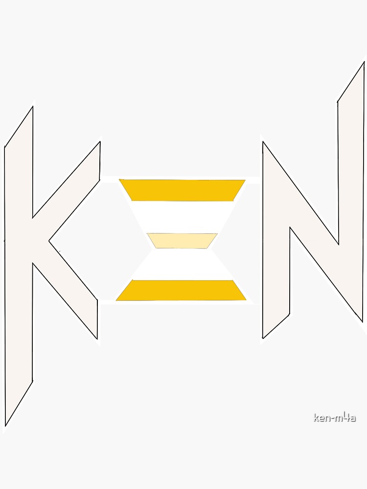"KEN Logo Merchandise" Sticker for Sale by ken-m4a | Redbubble