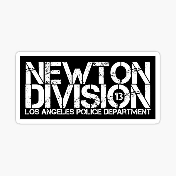 "13 Newton Division 13 LAPD " Sticker for Sale by Chief82 | Redbubble