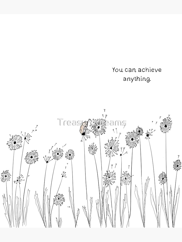 "You can achieve anything doodle " Sticker for Sale by Treasuredreams ...