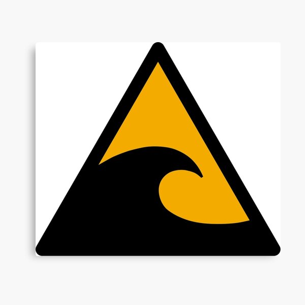 "Wave, big waves hazard sign. Caution! Danger! Not surf allowed in this ...