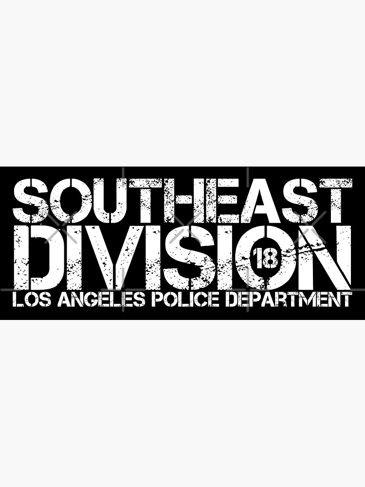 "18 Southeast Division 18 LAPD " Sticker for Sale by Chief82 | Redbubble