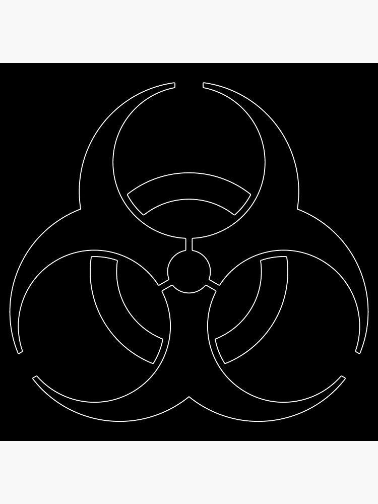 Black Biohazard Warning Premium Matte Vertical Poster sold by Gustavo ...