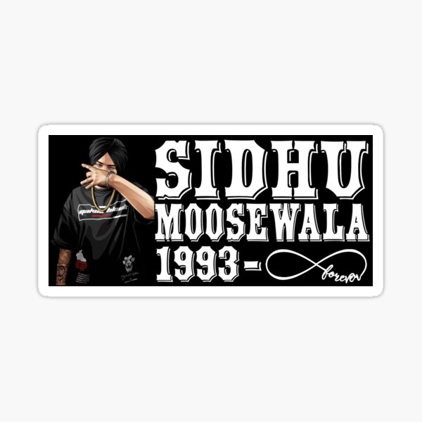 "Sidhu Moosewala Stickers " Sticker for Sale by vpaints | Redbubble