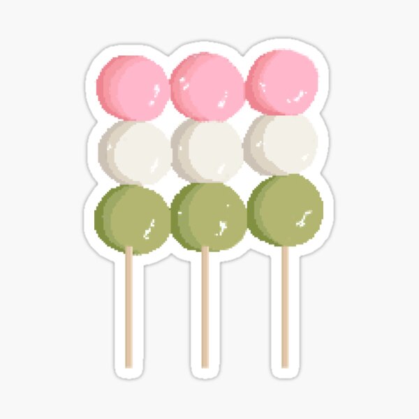 "Cute Pixel Art Dango " Sticker for Sale by rosieopolis | Redbubble