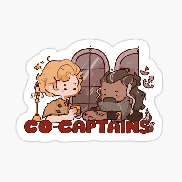 "Co-Captains" Sticker for Sale by SeaBradx | Redbubble