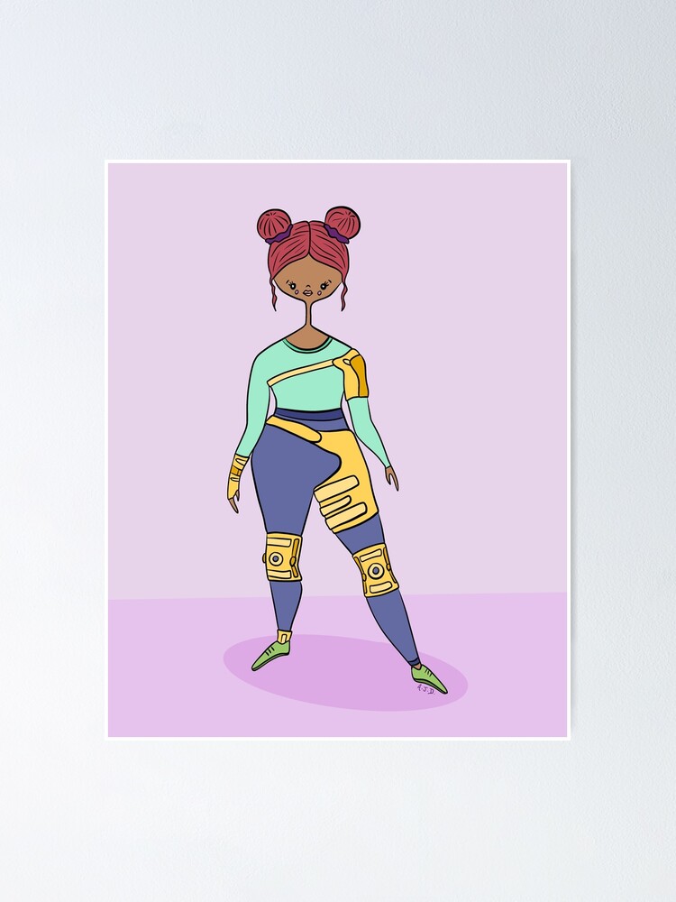 "Cute Girl With Joint Braces (purple)" Poster for Sale by ...