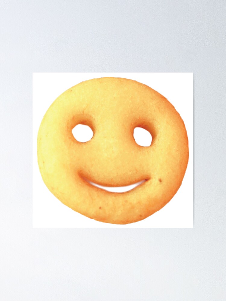"Smiley French Fry" Poster for Sale by ginaginagina | Redbubble