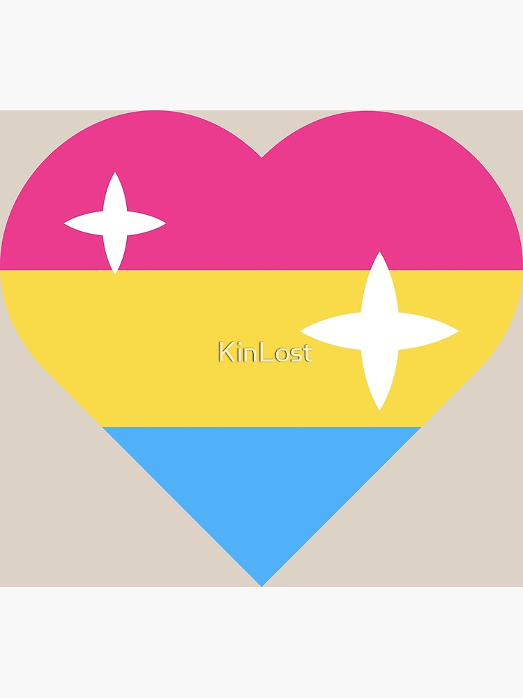 "Pansexual Pride Flag Heart" Poster for Sale by KinLost | Redbubble
