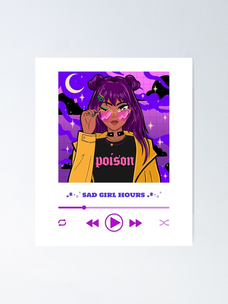 "Sad Girl Hours - Album Cover" Poster for Sale by Mediascape | Redbubble