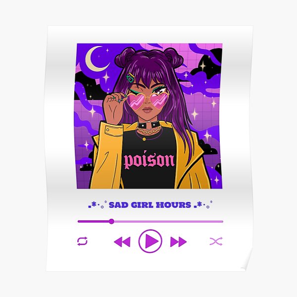 "Sad Girl Hours - Album Cover" Poster for Sale by Mediascape | Redbubble