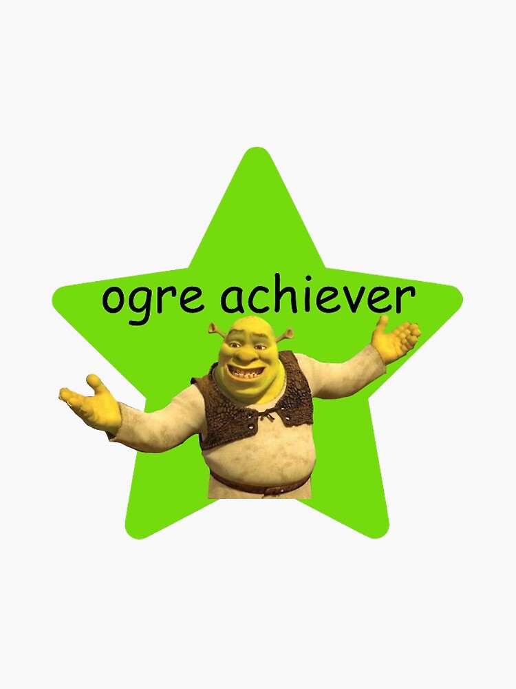 Sticker for Sale mit "Oger-Leistungsträger Shrek" von emilyddesigns ...