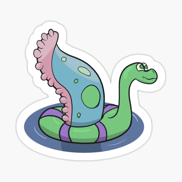 "Tentacle Pool Party Monster Creepy Cute" Sticker for Sale by ...