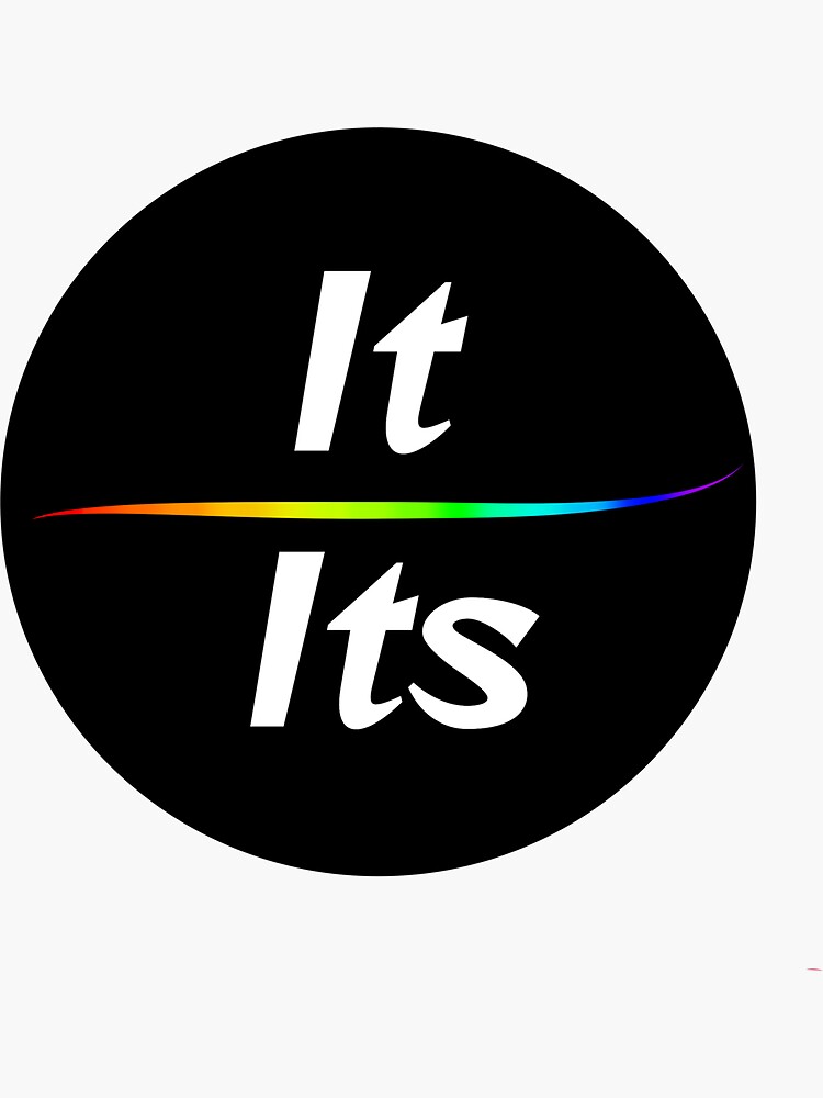 "It/Its Pronouns" Sticker for Sale by ThePrideWizard | Redbubble