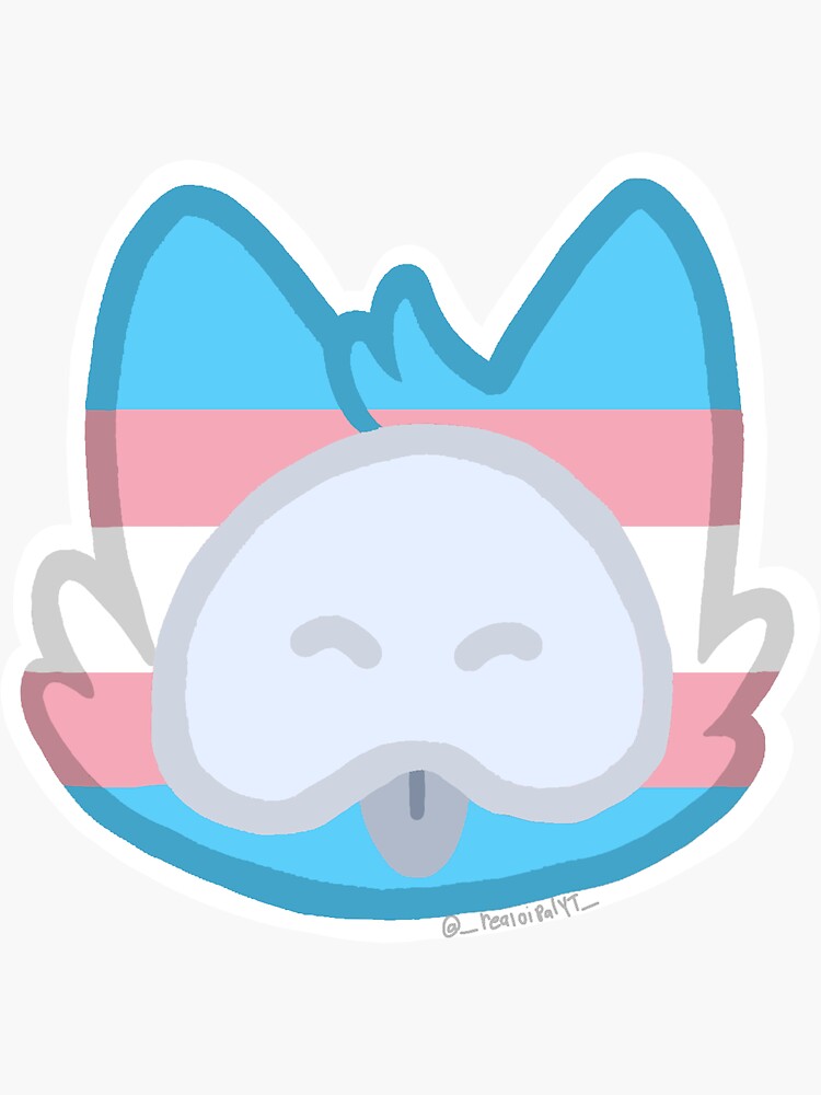 "Transgender Slimepup" Sticker for Sale by RealOipalYT | Redbubble