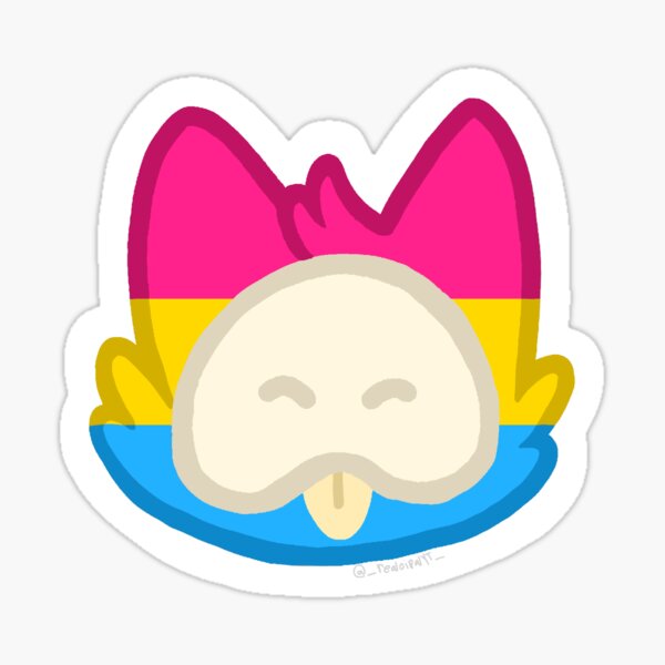 "Pansexual Slimepup" Sticker for Sale by RealOipalYT | Redbubble