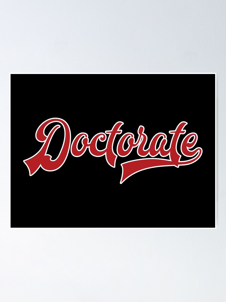 "Vintage Doctorate" Poster for Sale by teesaurus | Redbubble