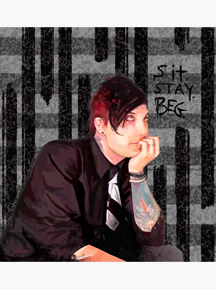 "sit. stay. beg" Sticker for Sale by classica1lysad | Redbubble