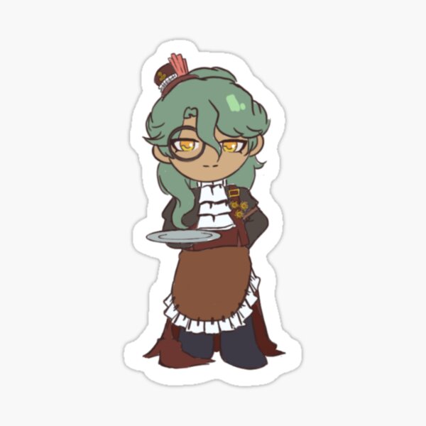 "Steampunk! Baizhu" Sticker for Sale by kohmaedarts | Redbubble